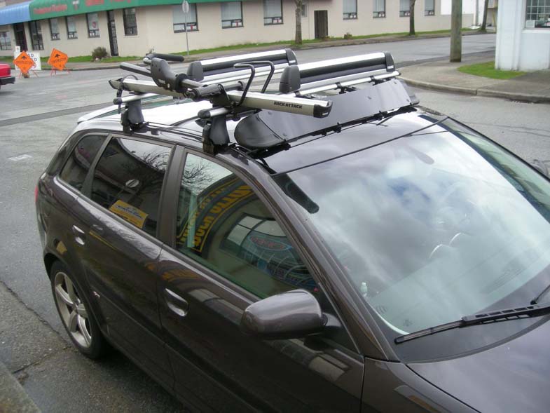 2008 Audi A3 - Thule roof rack, bike rack, ski rack - Rack Attack ...