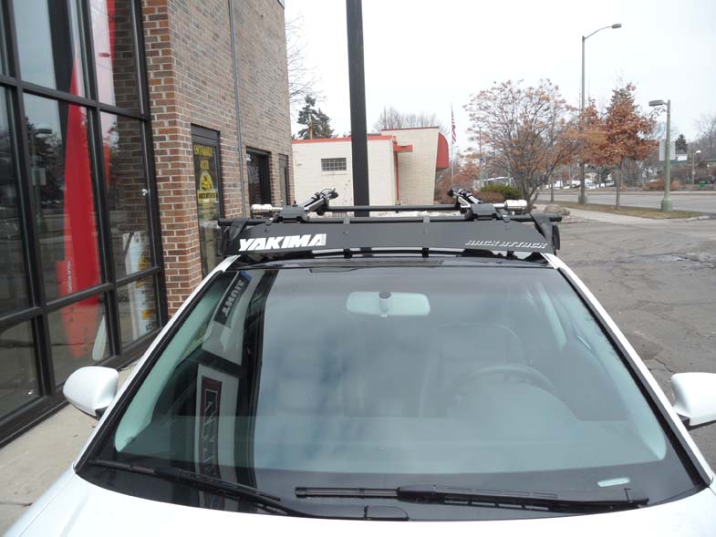 Audi A-4 with a Yakima roof rack and bike racks - Rack Attack Articles ...